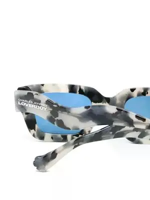 CHARLES JEFFREY Topsy Turvy Rectangle Sunglasses
