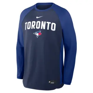 Nike Toronto Jays Authentic Collection Dri-fit Pullover Crew - Blue
