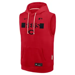 Nike Cincinnati Reds Authentic Collection Standard Issue Sleeveless Pullover Hoodie - Red