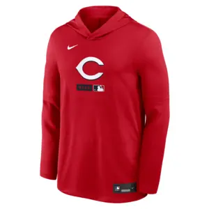 Nike Cincinnati Reds Authentic Collection Dri-fit Mlb Long-sleeve Hooded Top