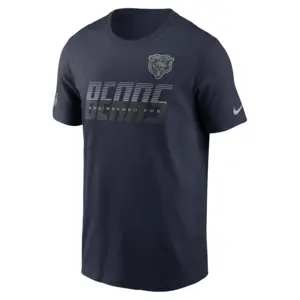 Nike Chicago Bears Sideline Team Issue Dri-fit Nfl T-shirt - Blue