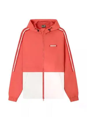 EA7 Colour-block Logo-tape Jacket