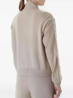 EA7 Logo Print Zip Sweatshirt