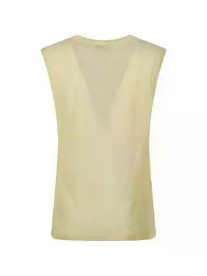 IRO PARIS Gloriana Distressed Sleeveless Top - Yellow