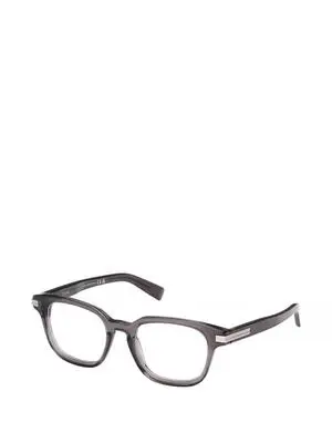 Zegna Rectangle-frame Glasses - Grey