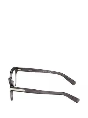 Zegna Rectangle-frame Glasses - Grey
