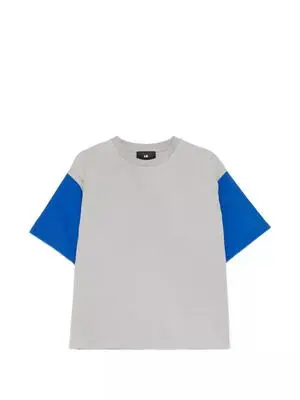 LII Colour-block Short-sleeve T-shirt - Grey