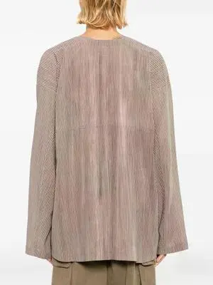 JAN JAN VAN ESSCHE Striped V-neck T-shirt