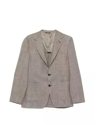 Canali Notched-lapel Single-breasted Blazer - Neutrals