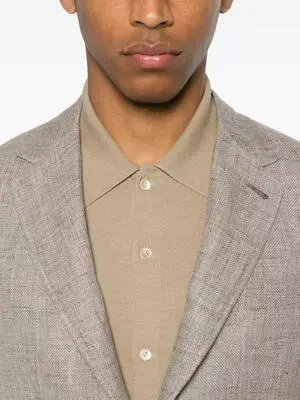 Canali Notched-lapel Single-breasted Blazer - Neutrals