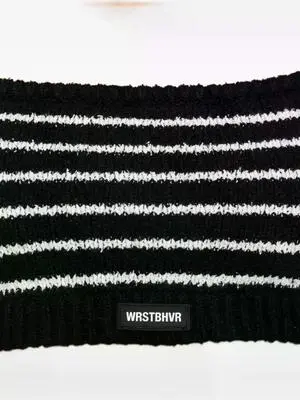 WRSTBHVR Striped Cropped Top