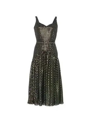 PARLOR Polka Dot Midi Dress