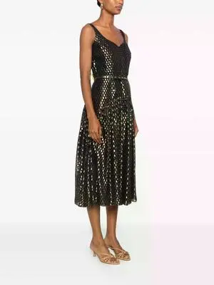 PARLOR Polka Dot Midi Dress