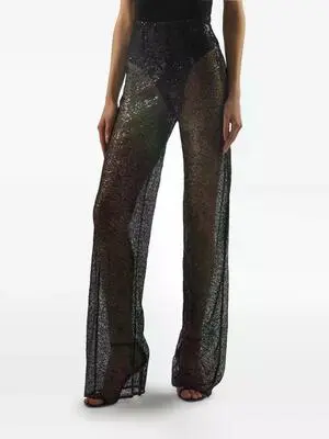 TALLER MARMO Marlene Sequined Trousers - Black