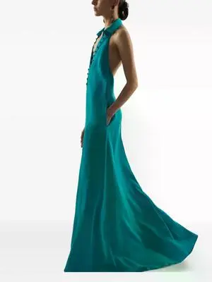 TALLER MARMO Barbara Maxi Dress - Blue