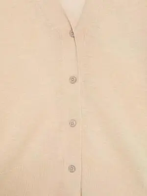 JOSEPH Cashair V-neck Cardigan - Neutrals