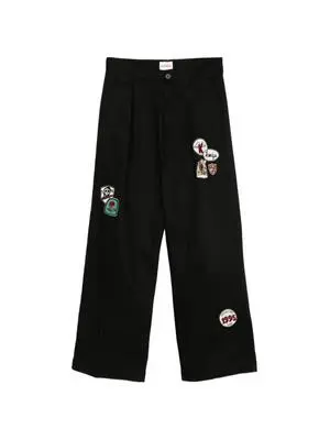 KAMIYA Patch-detail Pleated Trousers