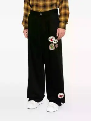 KAMIYA Patch-detail Pleated Trousers