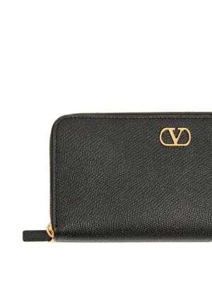 Valentino Garavani Vlogo Signature Leather Wallet