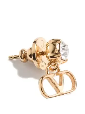 Valentino Garavani Vlogo Signature Crystal Drop Earrings