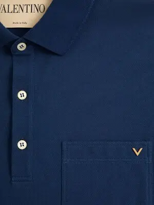 Valentino Garavani Vgold Cotton Polo Shirt