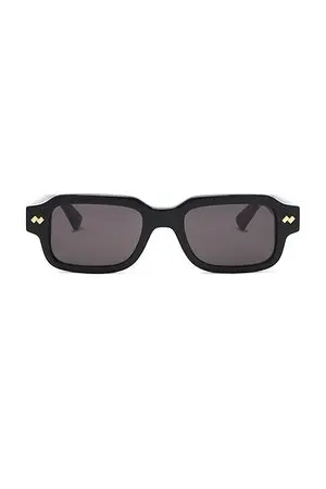 Bottega Veneta Intrecciato Wirecore Square Eyeglasses - Black