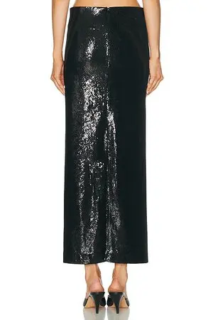 TOTEME Sequined Maxi Skirt - Black