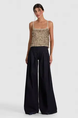 Alice + Olivia Nicolette Sequin Tank