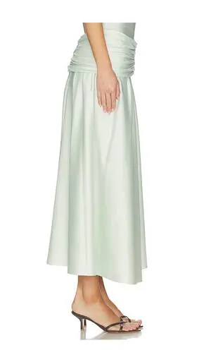 Simkhai Gianna Draped Midi Skirt