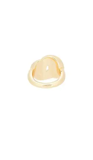 LUV AJ The Solstice Knot Ring In Metallic - Gold
