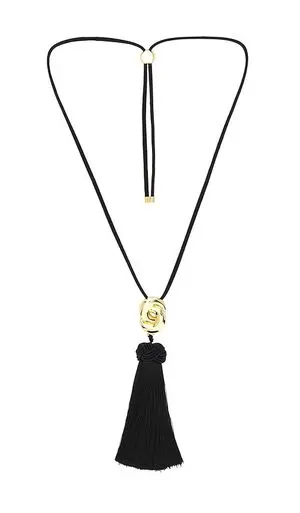 LUV AJ The Solstice Knot Tassel Necklace - Gold