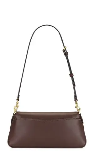 COACH Refined Calf Leather Jet Bag With Pushlock Closure - Maple