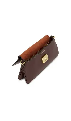 COACH Refined Calf Leather Jet Bag With Pushlock Closure - Maple