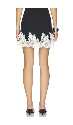 Beaufille Wrap Skirt With Lace Trim