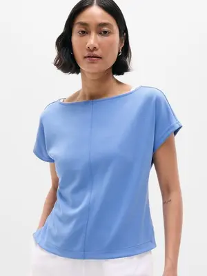 Athleta Seasoft Boat Neck Tee