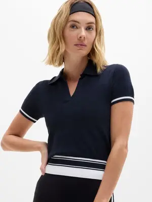 Athleta Seamless Polo Tee Sweater