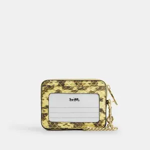 COACH OUTLET Zip Card Case - Gold/yellow