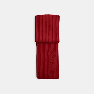 COACH OUTLET Coach Script Knit Muffler - Red