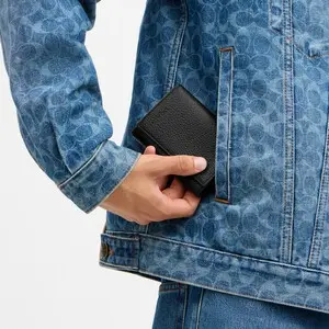 COACH OUTLET Trifold Wallet - Black