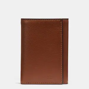 COACH OUTLET Trifold Wallet - Saddle