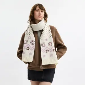 COACH OUTLET Fair Isle Knit Muffler - Chalk Multi
