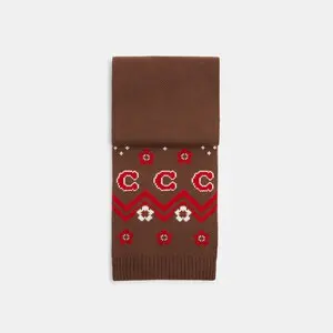 COACH OUTLET Fair Isle Knit Muffler - Sable