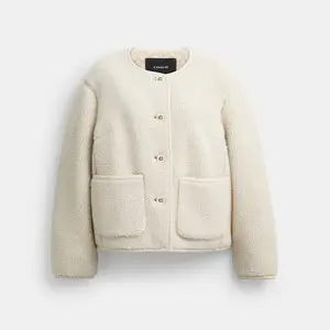 COACH OUTLET Coach Sherpa Cardigan Jacket