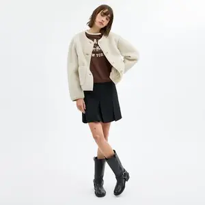 COACH OUTLET Coach Sherpa Cardigan Jacket