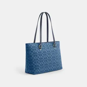 COACH OUTLET Station Tote Bag In Signature Denim
