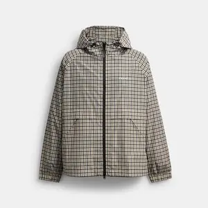 COACH OUTLET Coach Plaid Windbreaker - Beige
