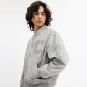 COACH OUTLET Coach Varsity Jacket - Light Grey