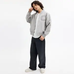 COACH OUTLET Coach Varsity Jacket - Light Grey
