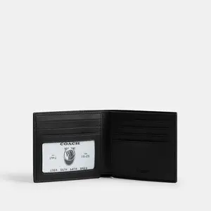 COACH OUTLET Id Billfold Wallet In Signature Canvas With Varsity Stripe