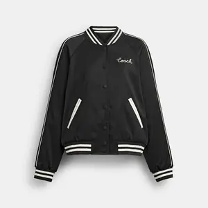 COACH OUTLET Coach Reversible Signature Souvenir Varsity Jacket - Black